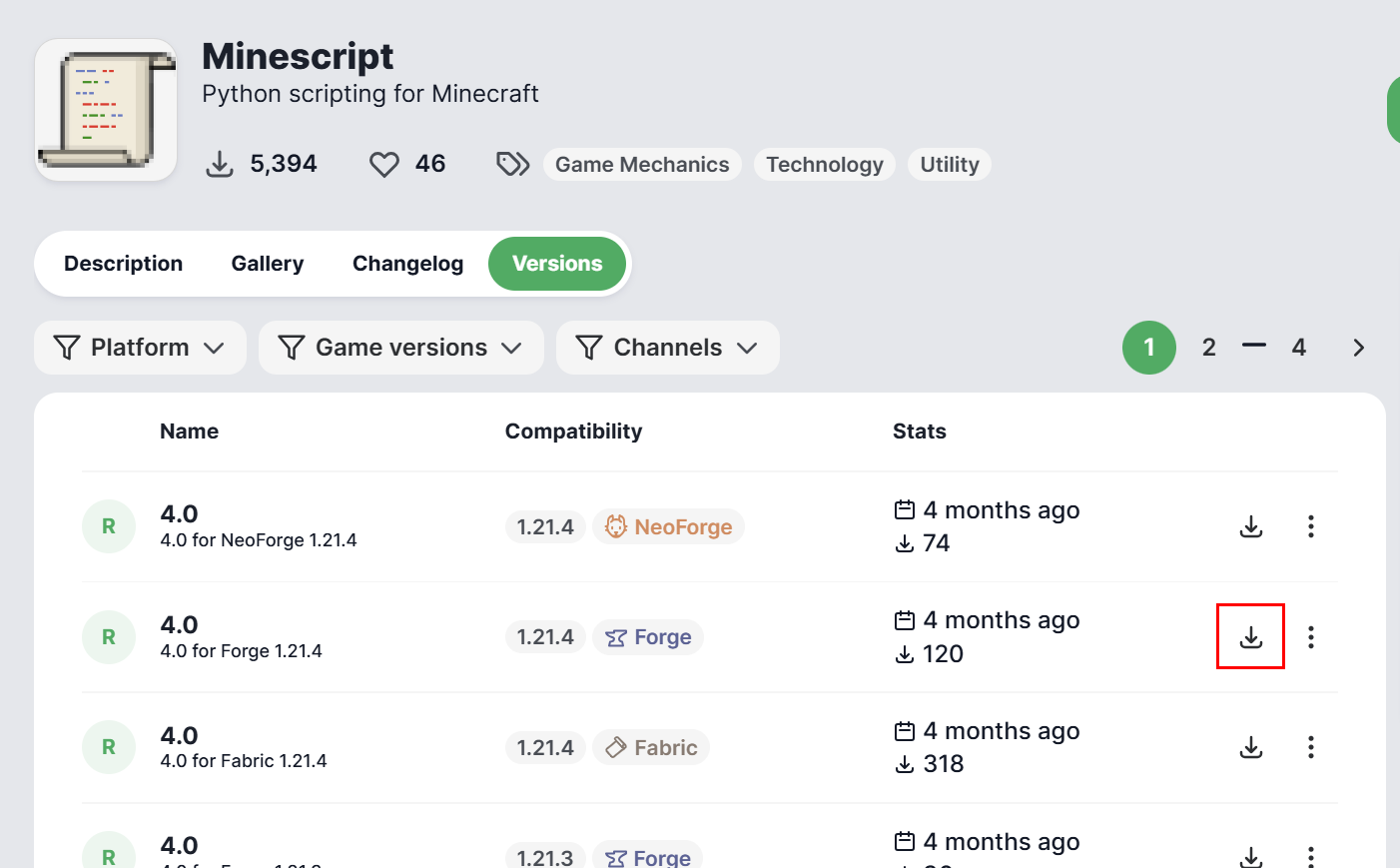[Minecraft] Minescript modを新しいマイクラバージョンで動かす | Infomisc