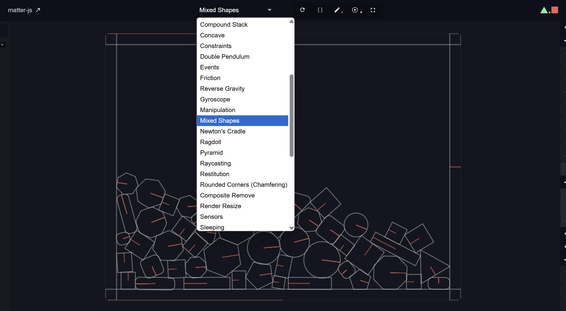 [プログラミング] 2D物理シミュレーションライブラリmatter.jsをできるだけ簡単に動かしてみる | Infomisc